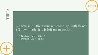 Derivatives greek options | PDF