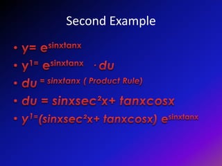 Derivatives Of Exponential Functions | PPTX
