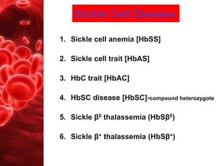 Major forms of hemoglobin and its derivatives/hemoglobinopathies | PPSX