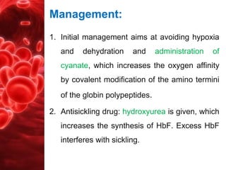 Major forms of hemoglobin and its derivatives/hemoglobinopathies | PPSX