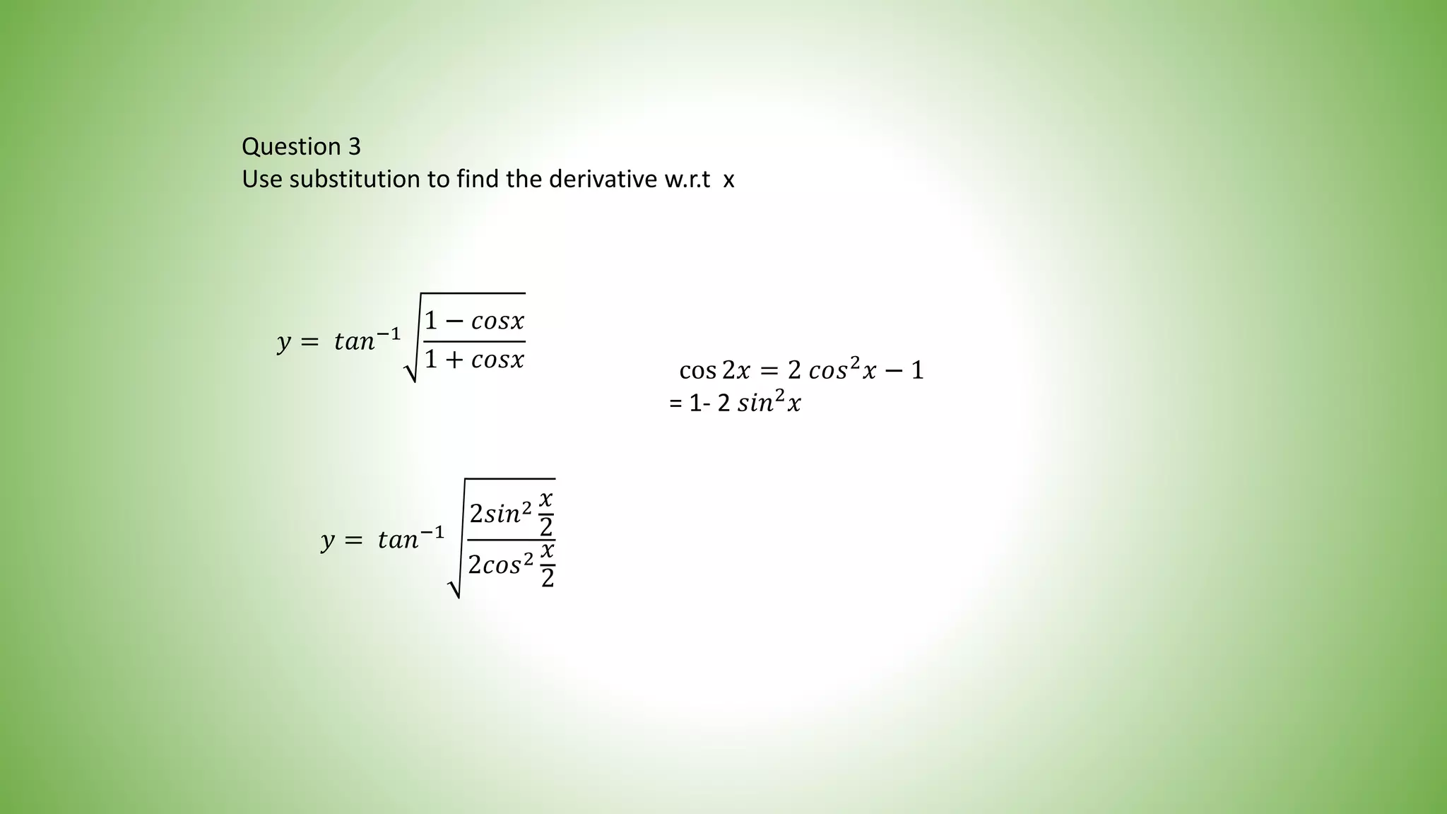 Derivatives of inverse trig functions | PPTX | Physics | Science