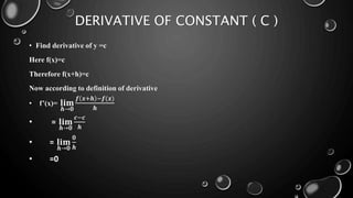 derivatives part 1.pptx | Physics | Science