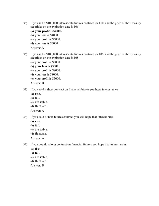 Derivatives question bank | PDF