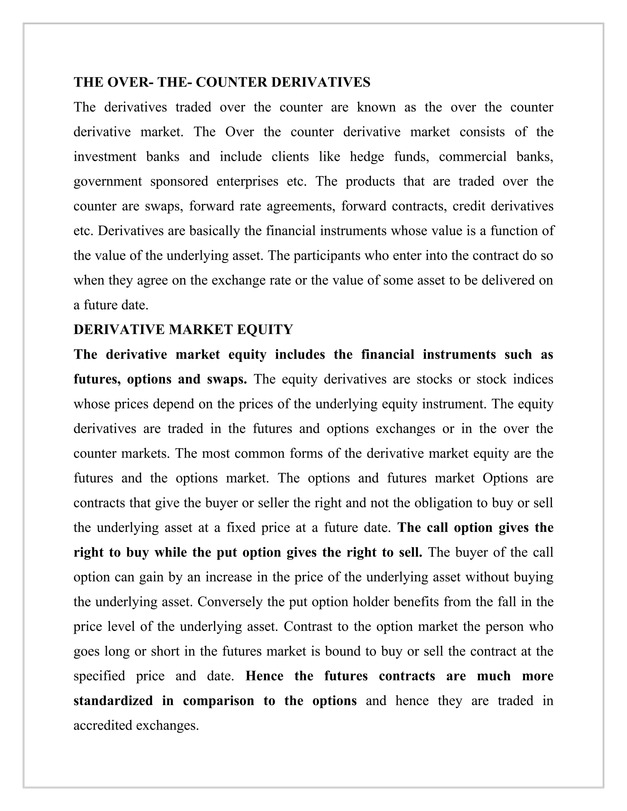 Derivatives & risk management | DOC