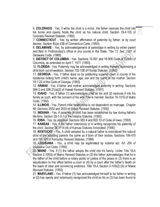 Derivative U.S. Citizenship For Adults Birth Abroad Out Of Wedlock To U ...