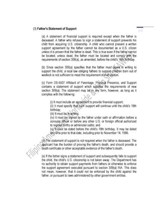 Derivative U.S. Citizenship For Adults Birth Abroad Out Of Wedlock To U ...