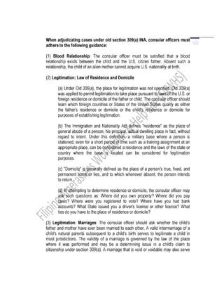 Derivative U.S. Citizenship For Adults Birth Abroad Out Of Wedlock To U ...