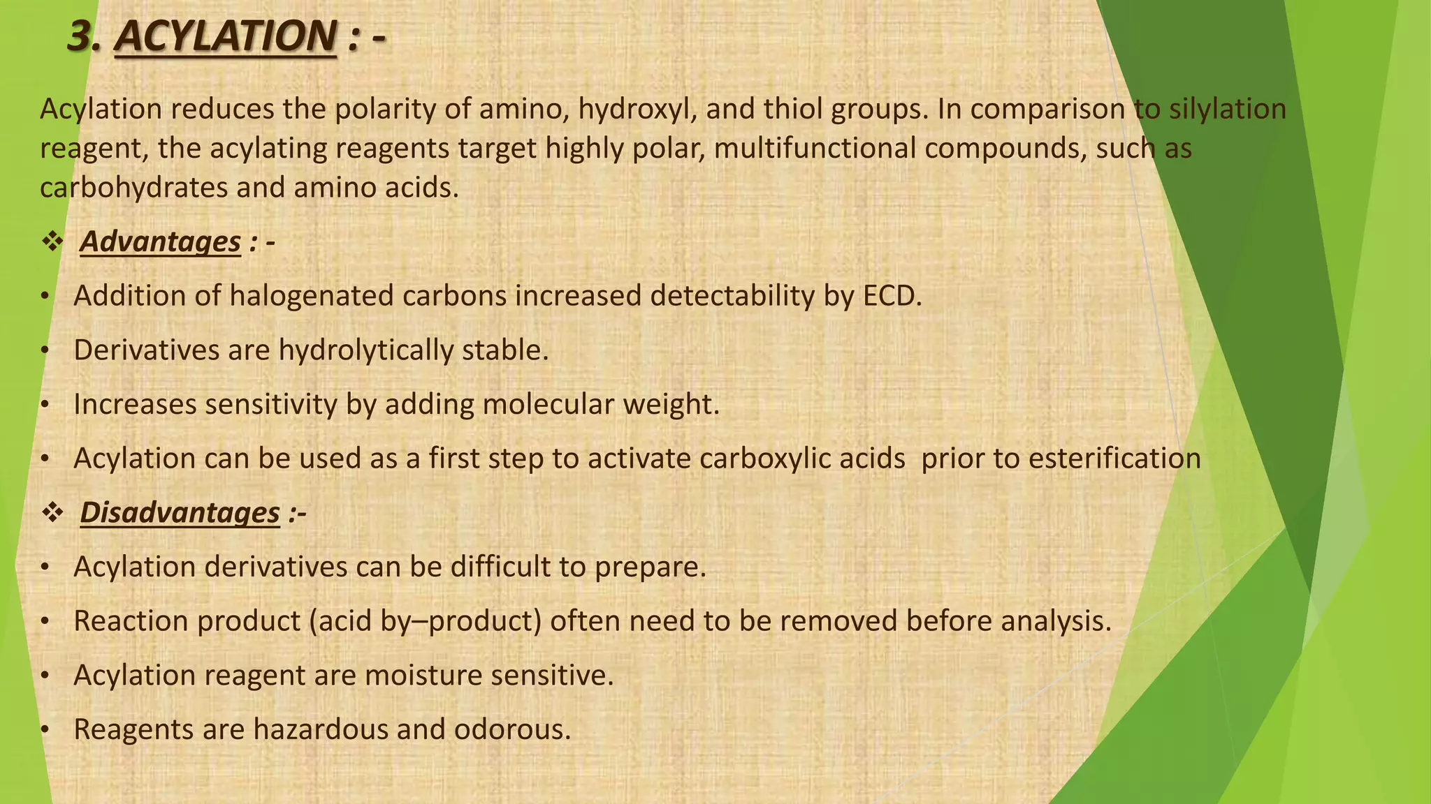 Derivatization in HPLC & GC | PPTX