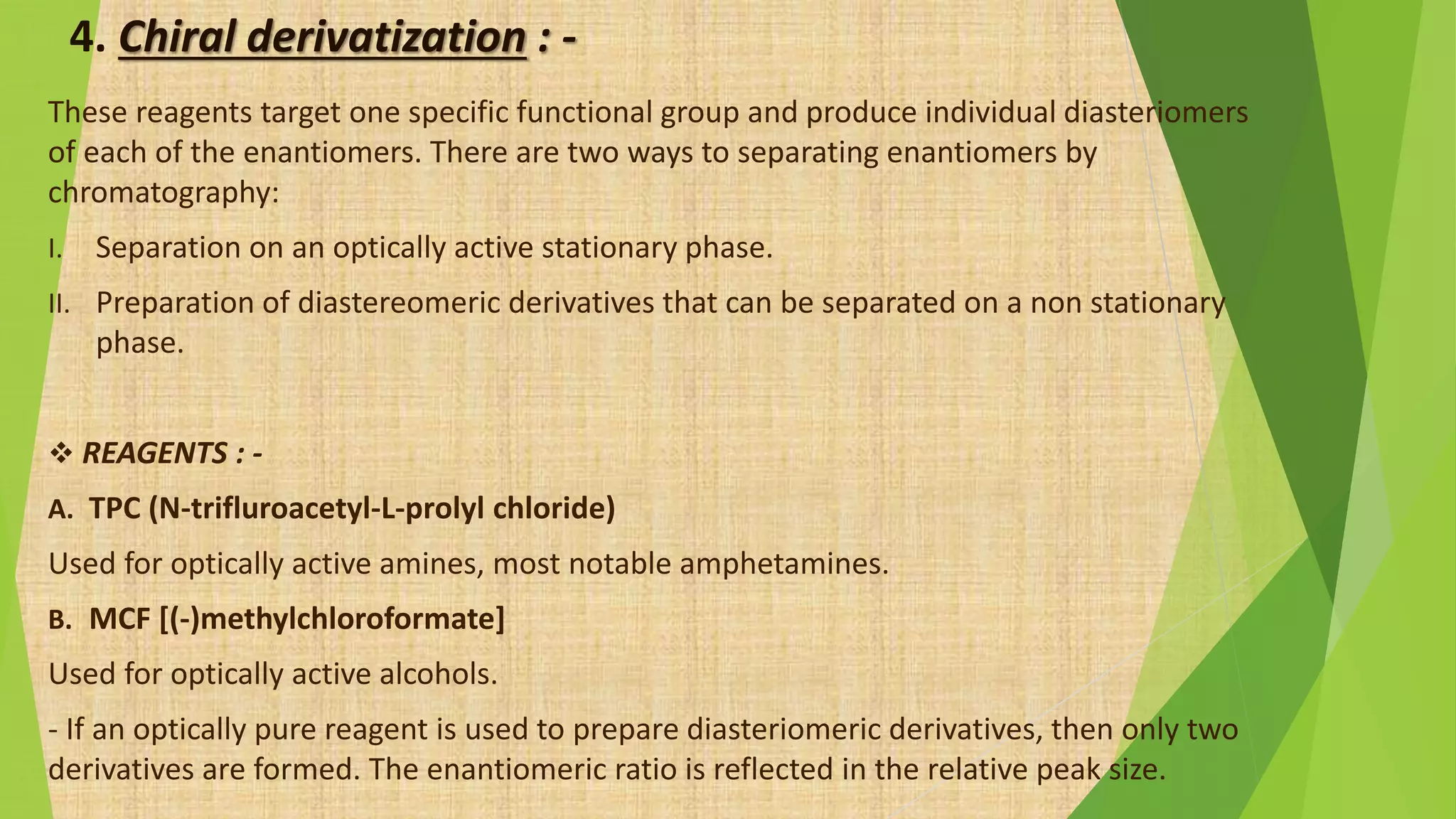 Derivatization in HPLC & GC | PPTX