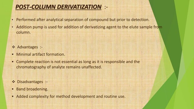 Derivatization in HPLC & GC | PPTX | Chemistry | Science