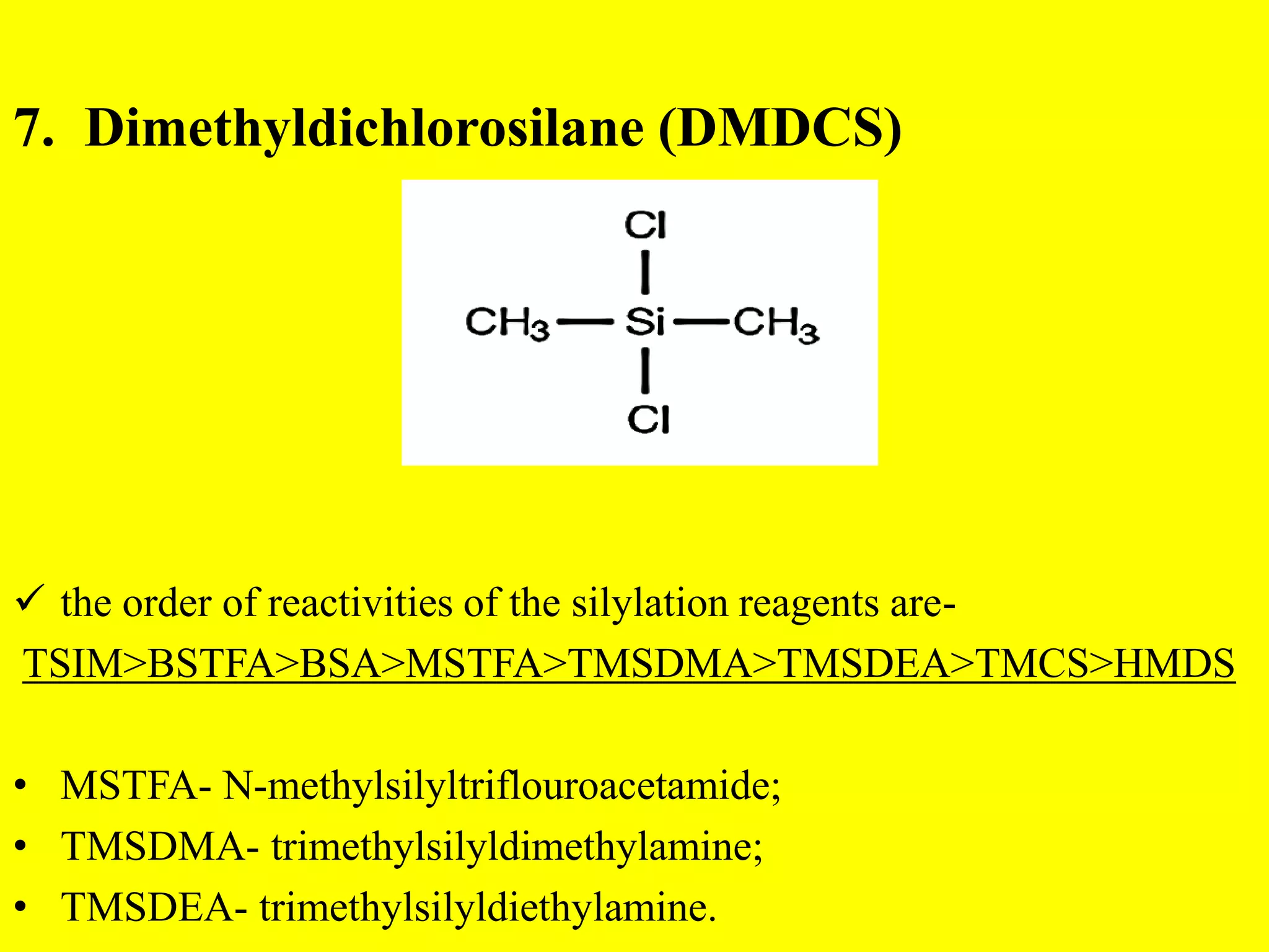 DERIVATIZATION IN GAS CHROMATOGRAPHY (GC), HIGHPERFORMANCE LIQUID ...