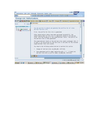 Derived master roles Configuration screenshots in SAP Security | DOC