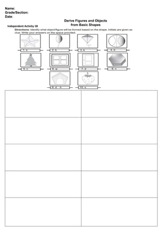 Derive Figures and Objects -Independent Activities.docx