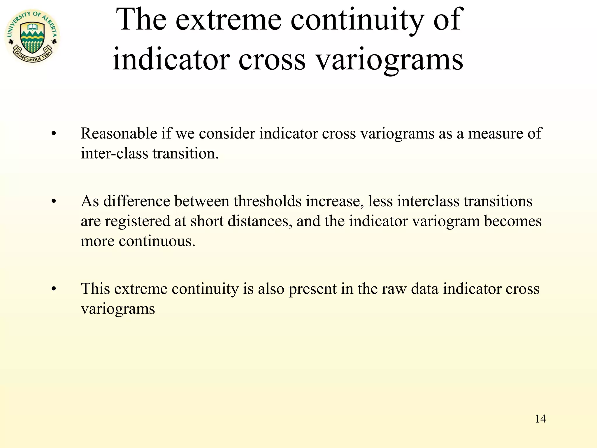 Deriving and applying direct and cross indicator variograms in SIS (2006) | PDF