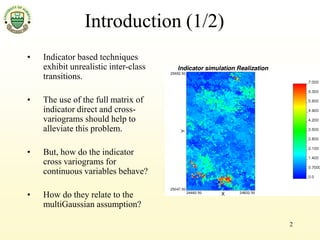 Deriving and applying direct and cross indicator variograms in SIS (2006) | PDF | Physics | Science