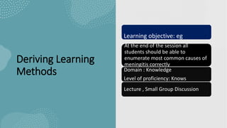 Deriving learning method from objective | PPSX