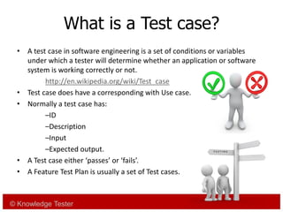 Deriving testcases | PPT