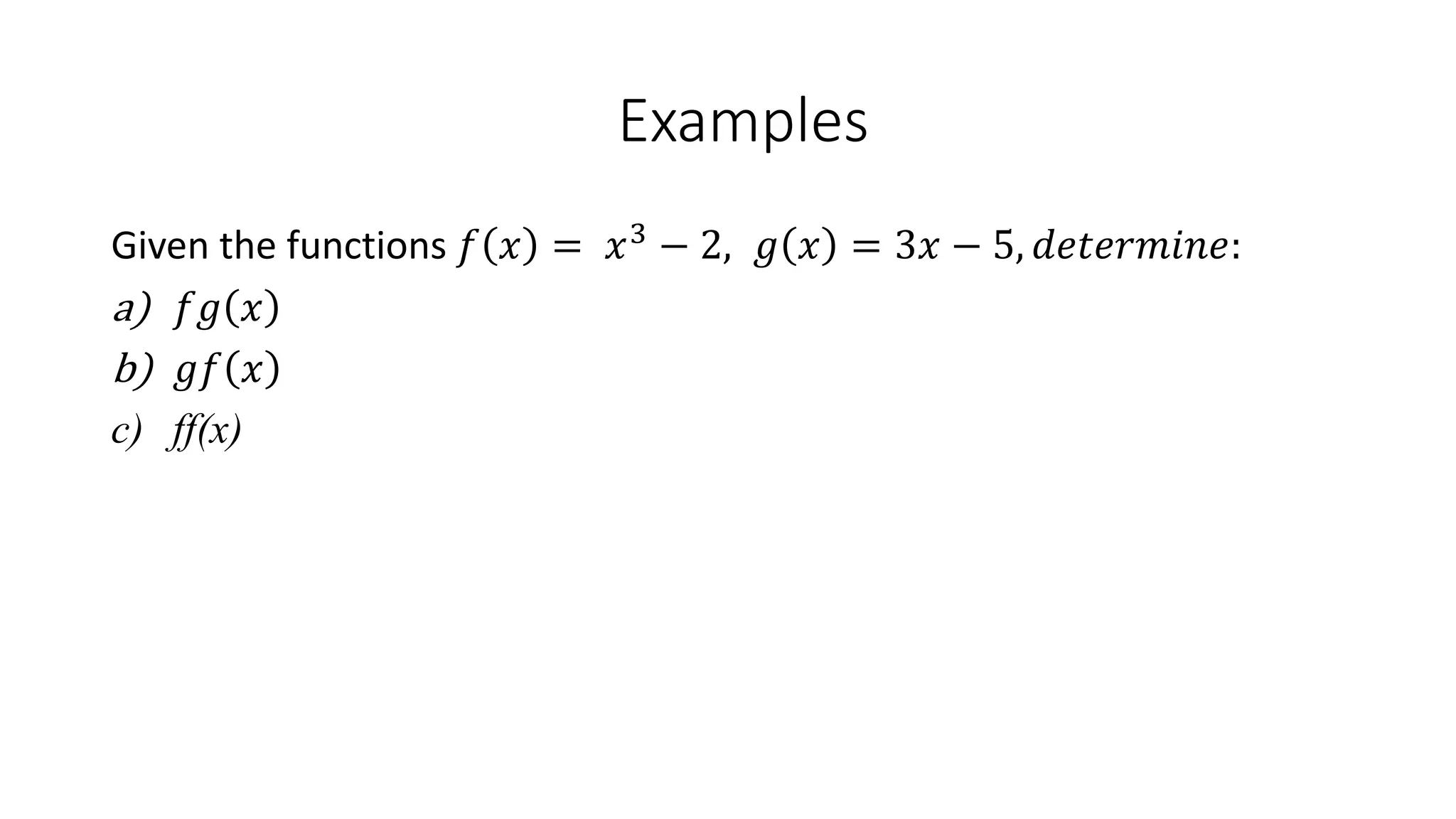 Deriving the composition of functions | PPTX | Science