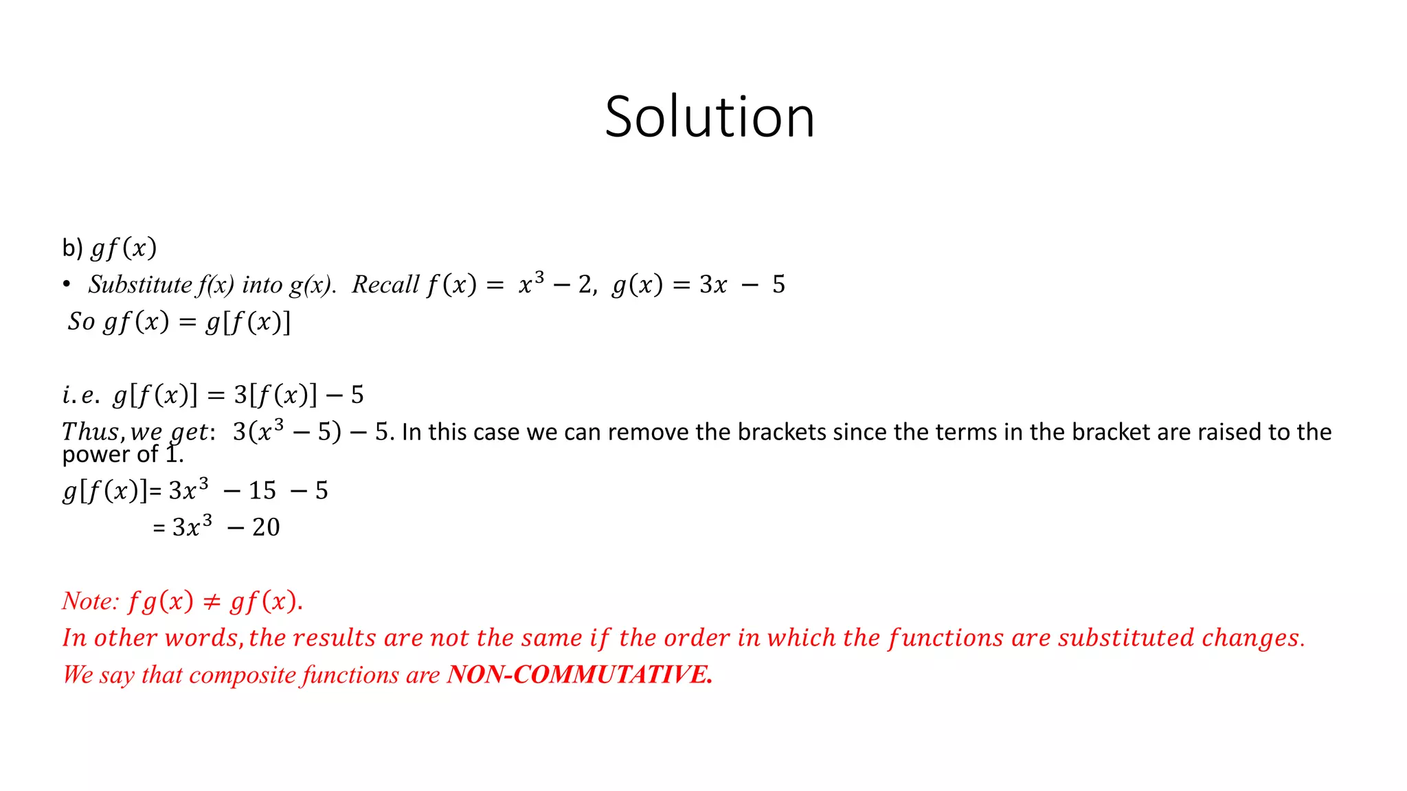 Deriving the composition of functions | PPTX | Science