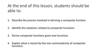 Deriving the composition of functions | PPTX | Science
