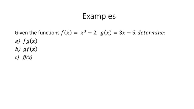 Deriving the composition of functions | PPTX | Science