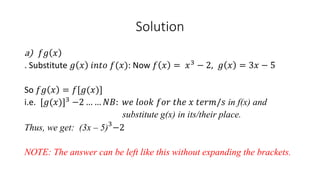 Deriving the composition of functions | PPTX | Science