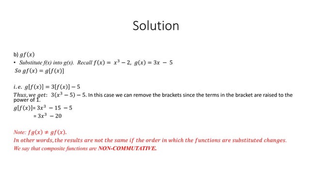 Deriving the composition of functions | PPTX | Science
