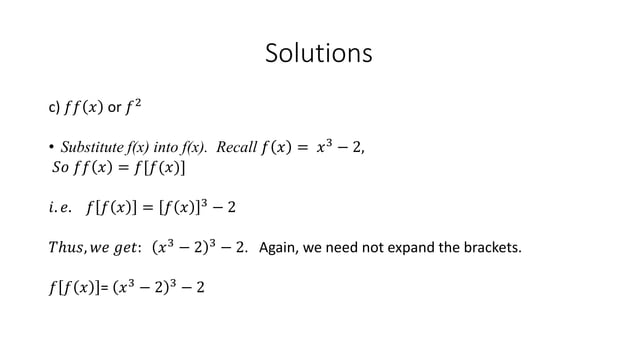 Deriving the composition of functions | PPTX | Science