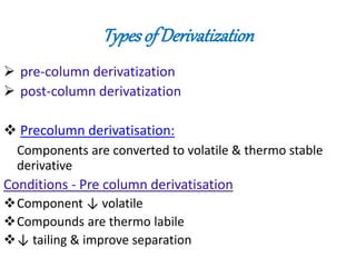 Derivitization of gc | PPTX