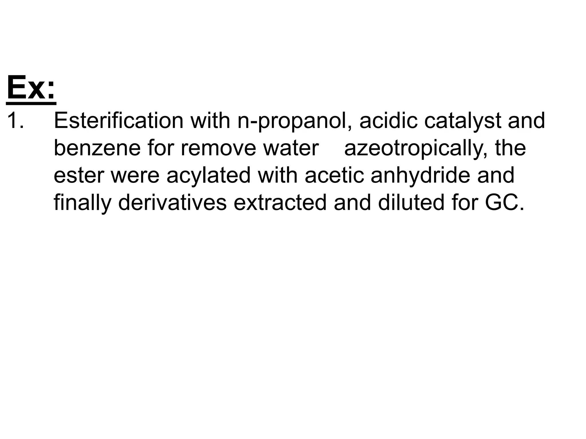 Derivitization of gc | PPTX