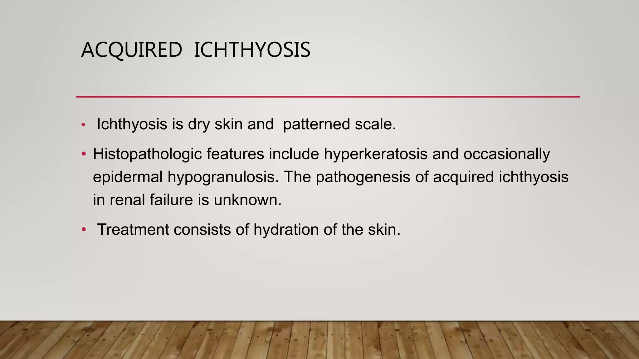 Dermatological complication in chronic kidney disease | PPTX