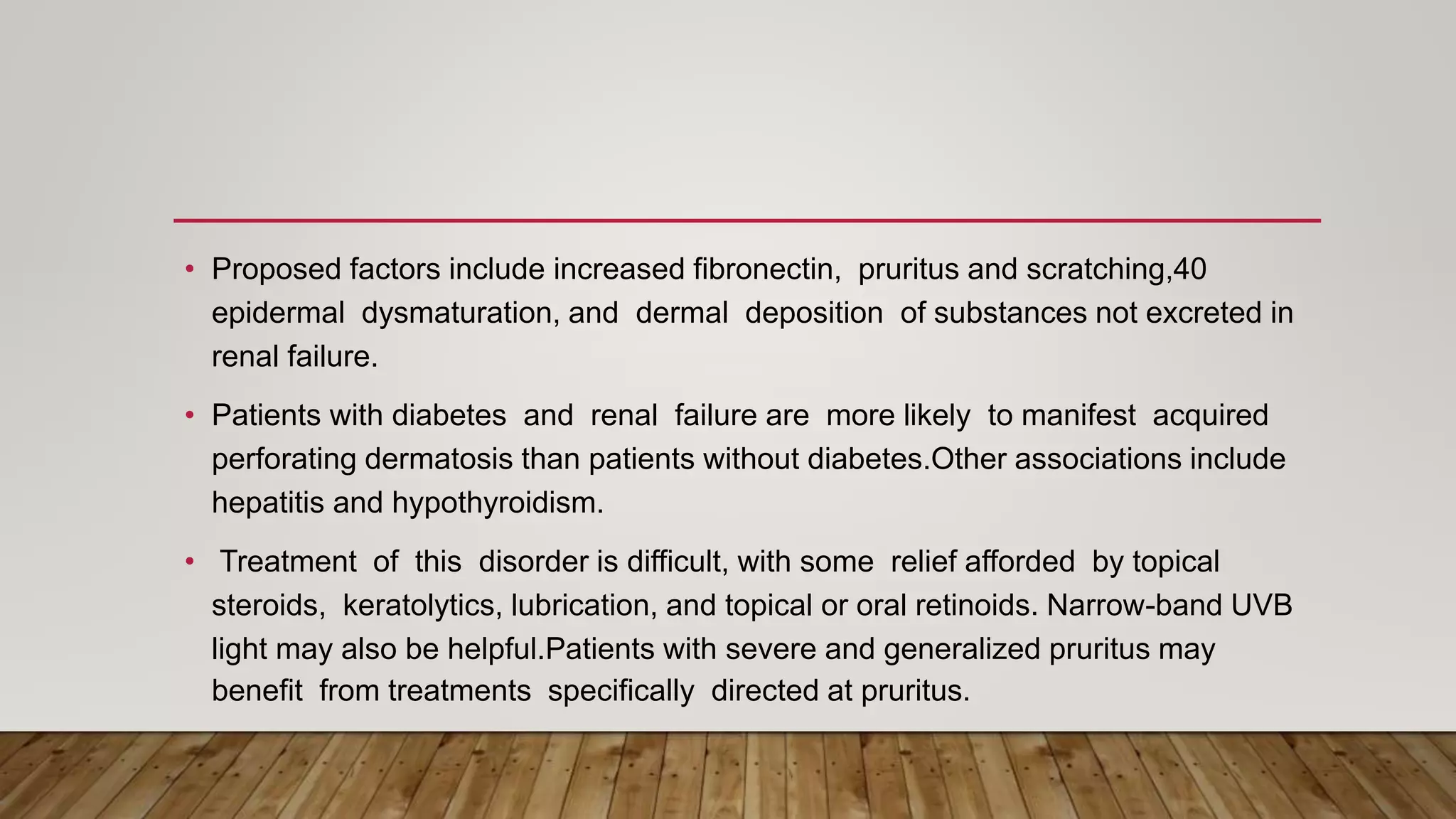 Dermatological complication in chronic kidney disease | PPTX