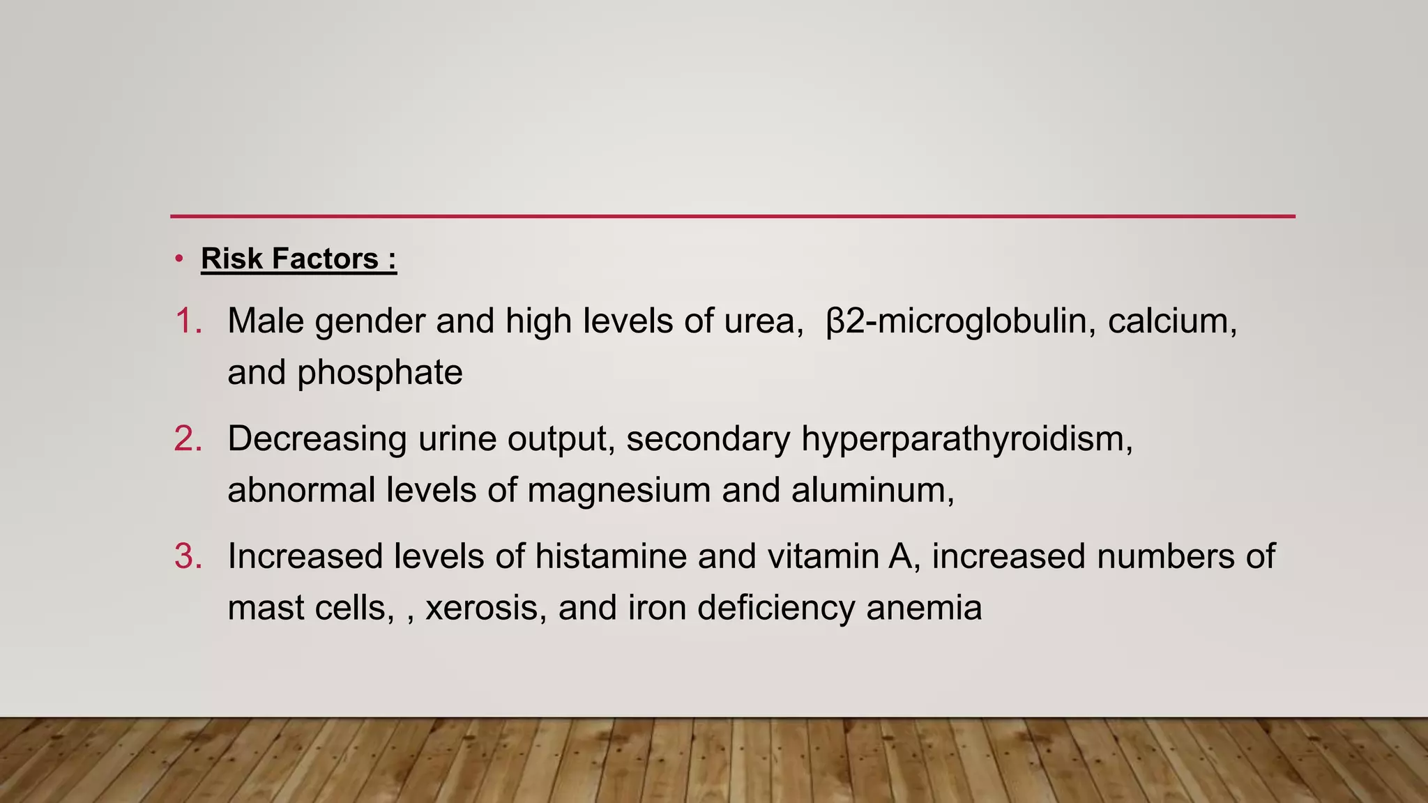 Dermatological complication in chronic kidney disease | PPTX