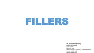 DERMAL FILLERS including anatomy, injection points , complications and ...