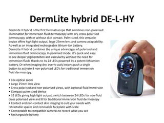 Dermlite Dermatoscopes | PDF
