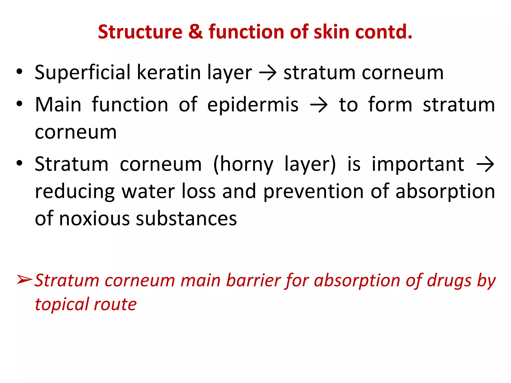 Various dermatological conditions and pharmacological approach for ...