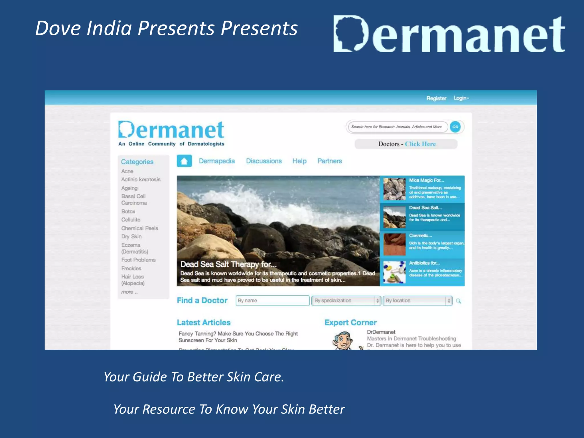 Dermanet india's exclusive skin care community and dermatologist ...