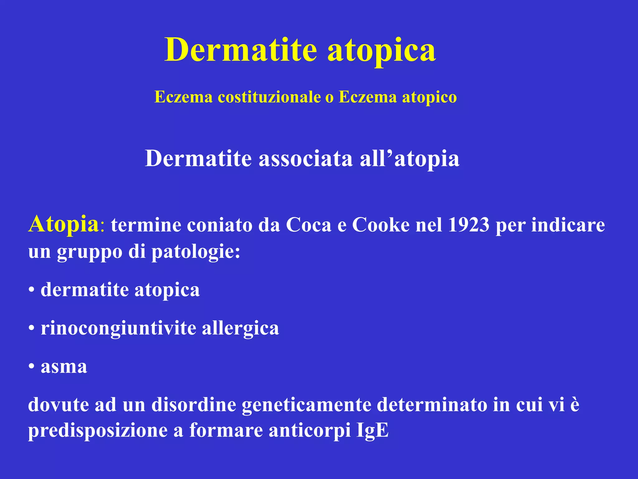 Dermatite atopica | PPTX