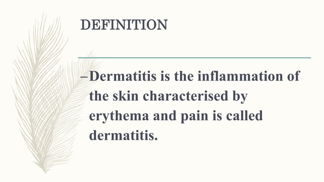 Dermatitis | PPTX