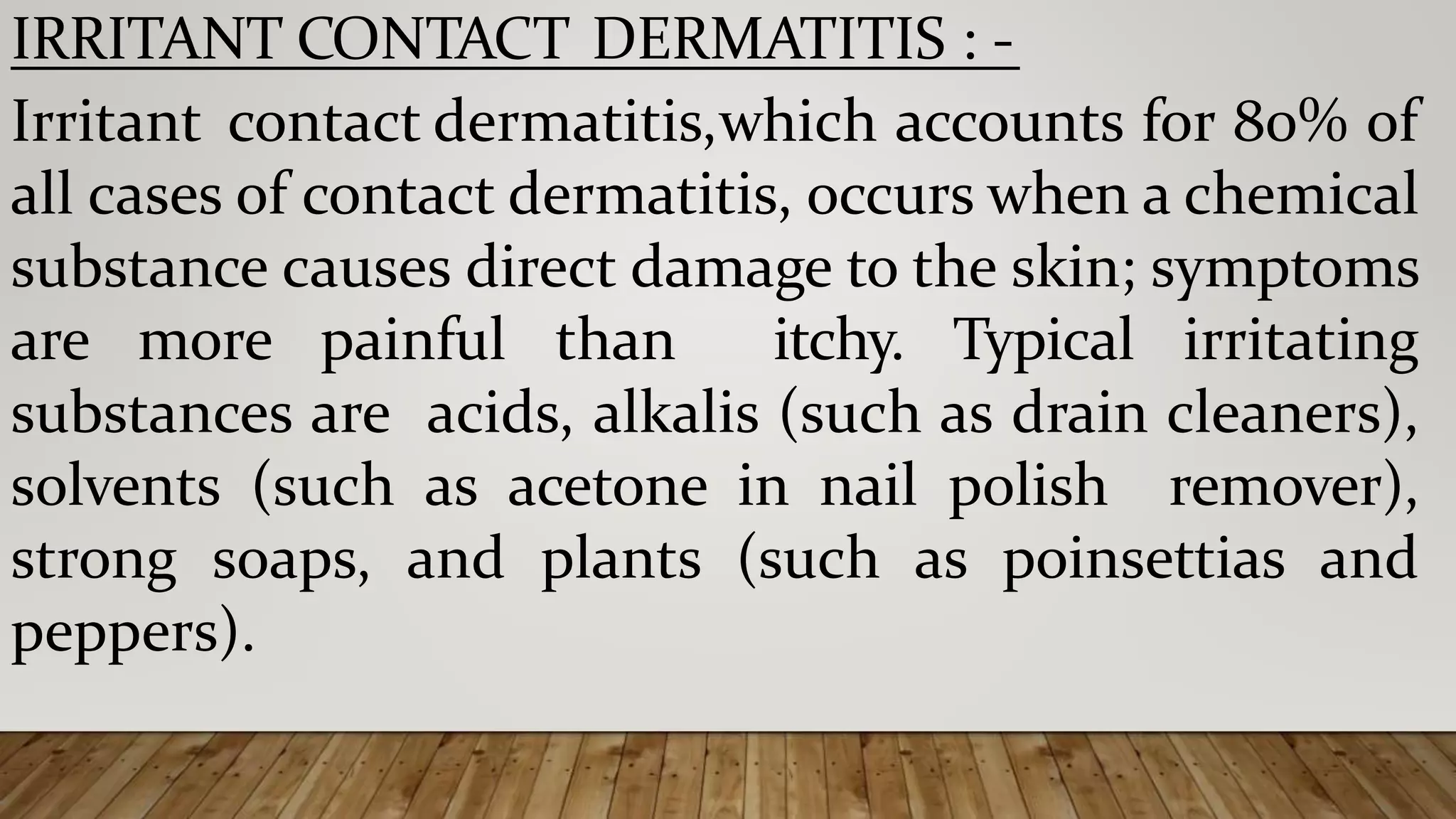 Dermatitis ppt | PPTX