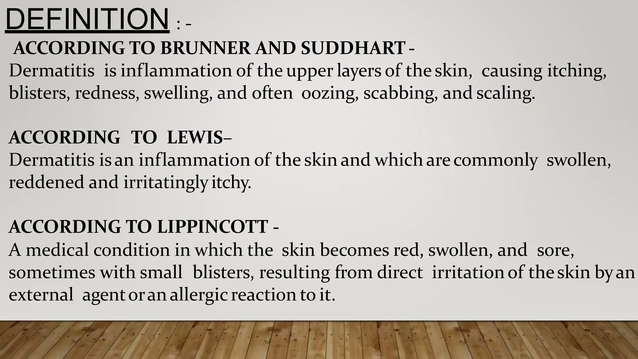 Dermatitis ppt | PPTX