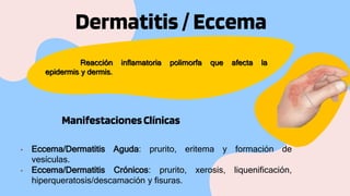 Dermatitis - clinica y tratamiento.pptx