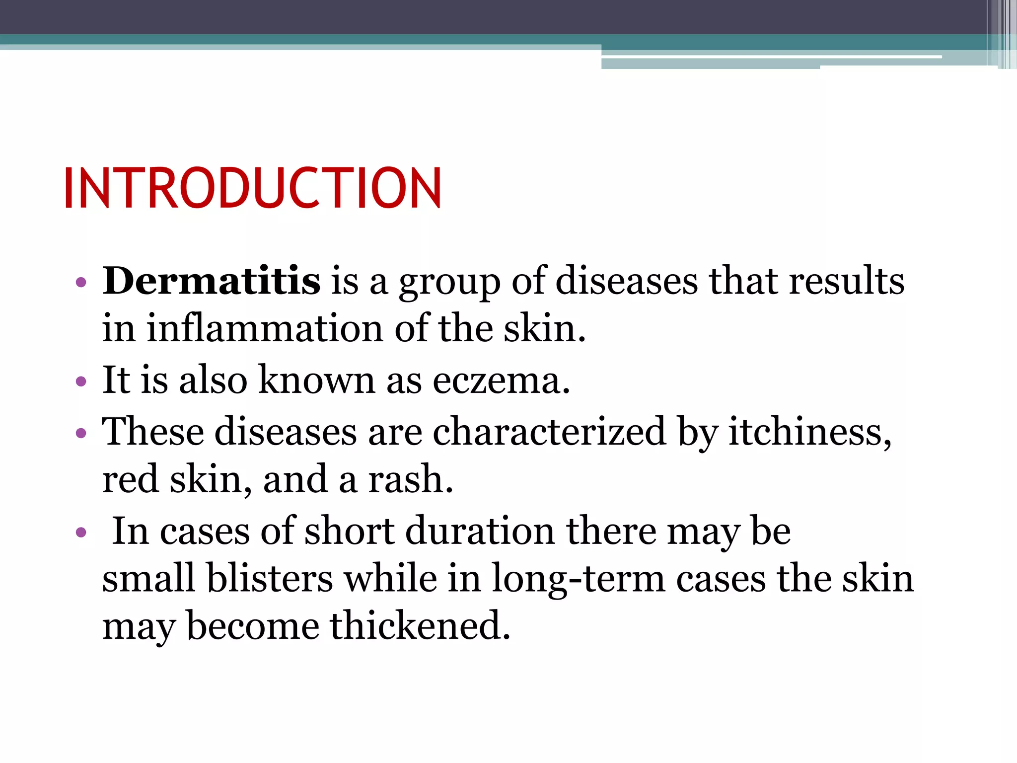 Dermatitis | PPTX