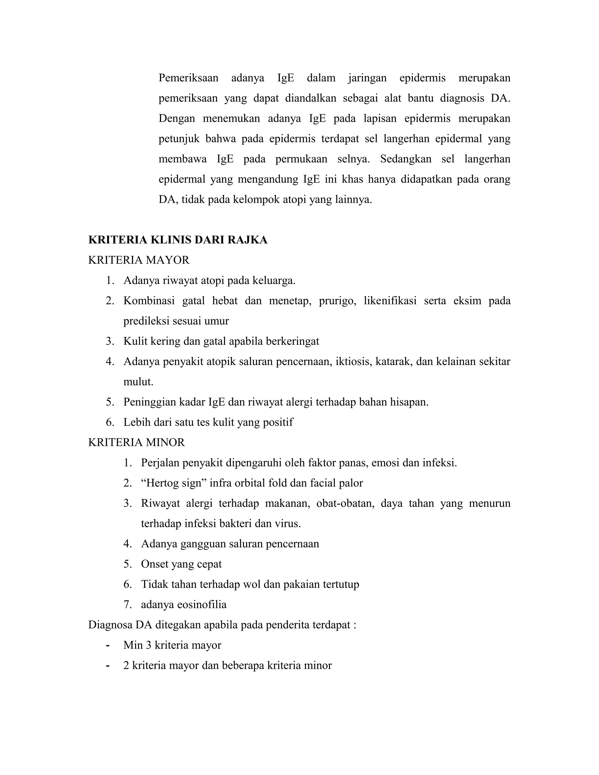 Atopic dermatitis | DOC