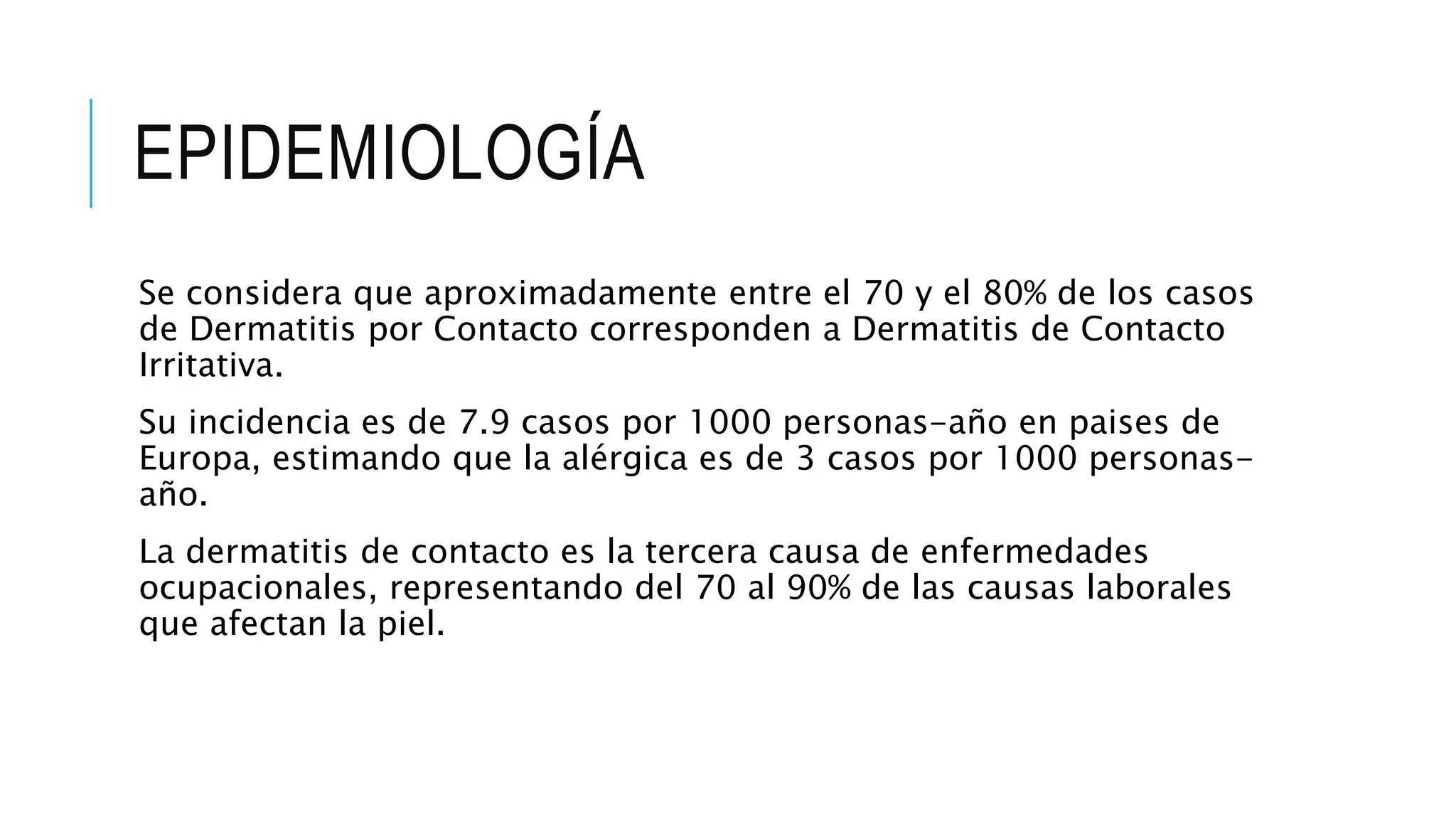 dermatitis de contacto dermatologia irritativa | PPTX