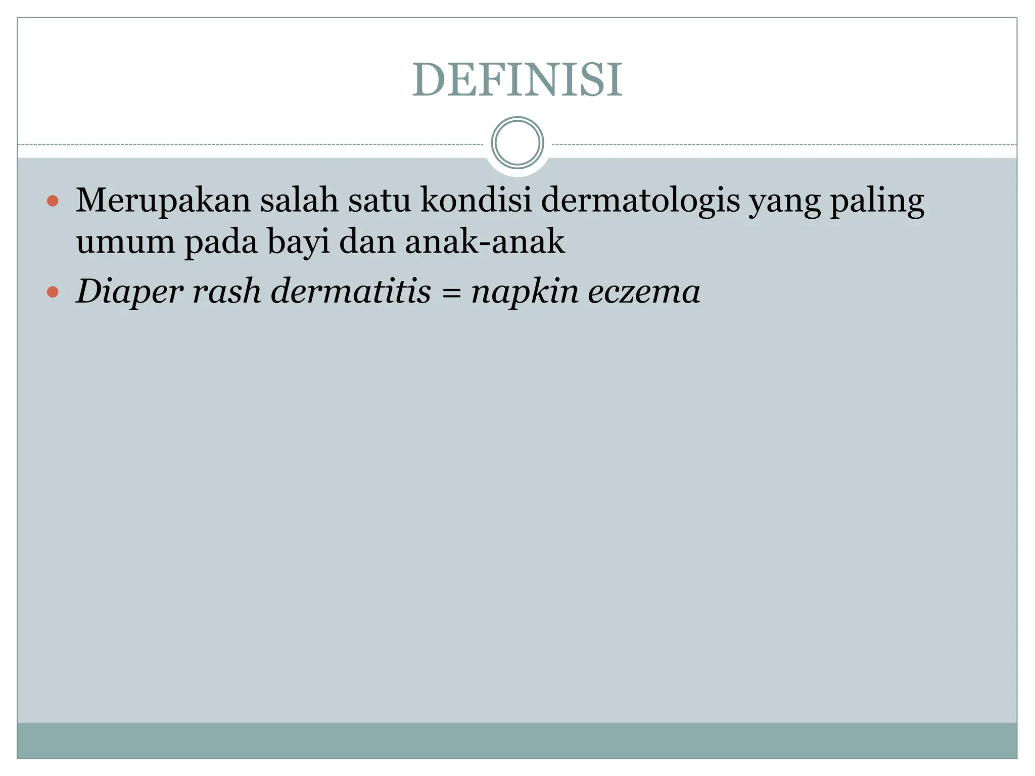 power point Dermatitis popok untuk pembelajaran | PPTX