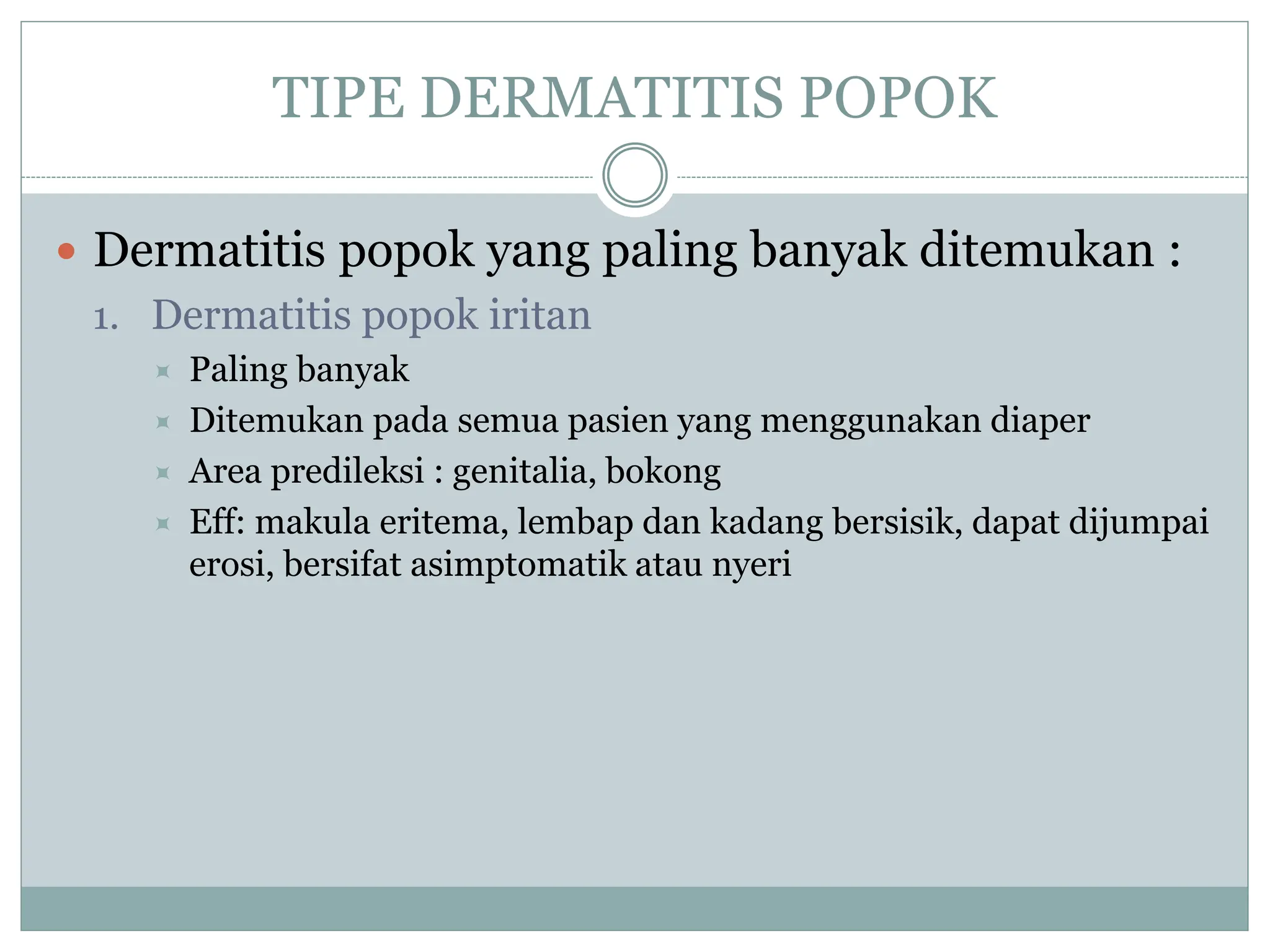 power point Dermatitis popok untuk pembelajaran | PPTX