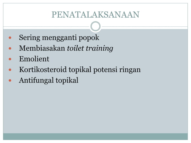 power point Dermatitis popok untuk pembelajaran | PPTX