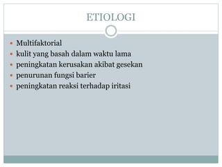 power point Dermatitis popok untuk pembelajaran | PPTX
