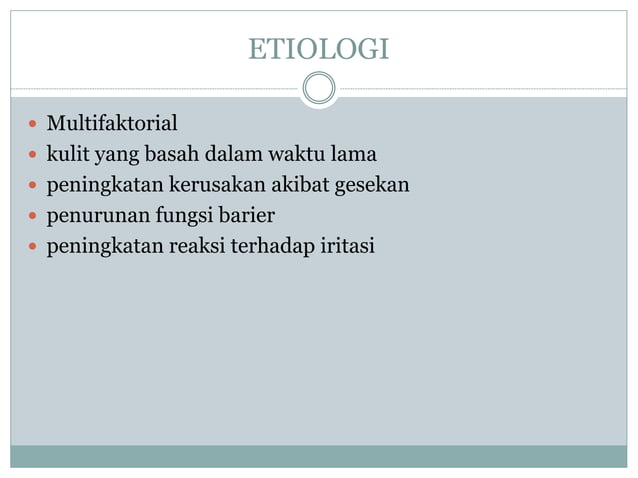power point Dermatitis popok untuk pembelajaran | PPTX